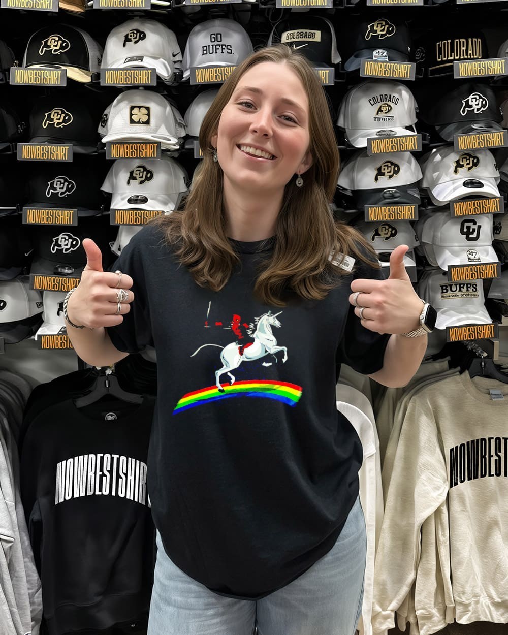 Deadpool riding Unicorn Marvel comics rainbow shirt, hoodie, sweatshirt ...