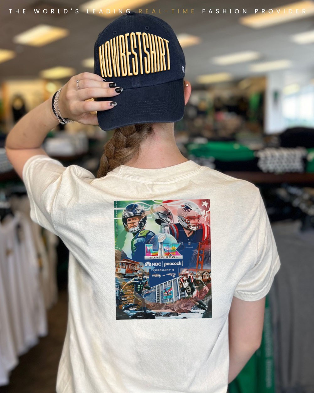 Seattle Seahawks vs New England Patriots Super Bowl LX 2026 poster ...