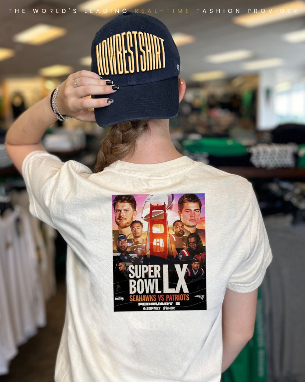 Seattle Seahawks vs New England Patriots Super Bowl LX poster shirt ...