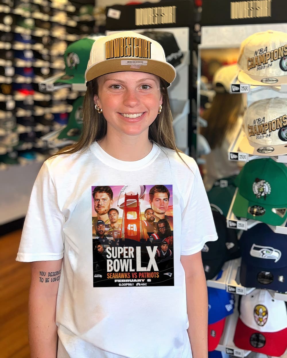 Seattle Seahawks vs New England Patriots Super Bowl LX poster shirt ...