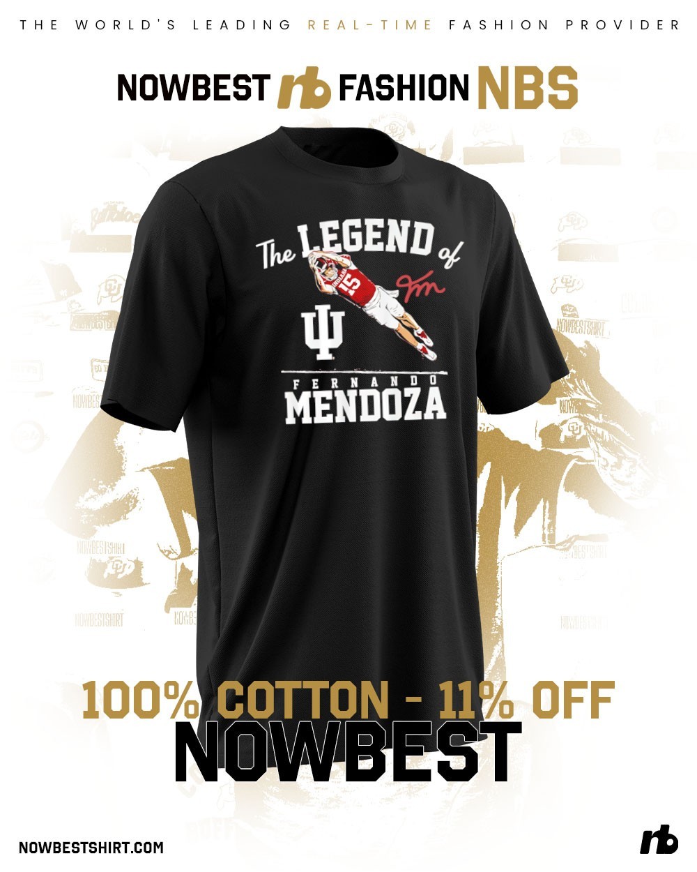 The Legend Of Fernando Mendoza Indiana Hoosiers autographed shirt ...
