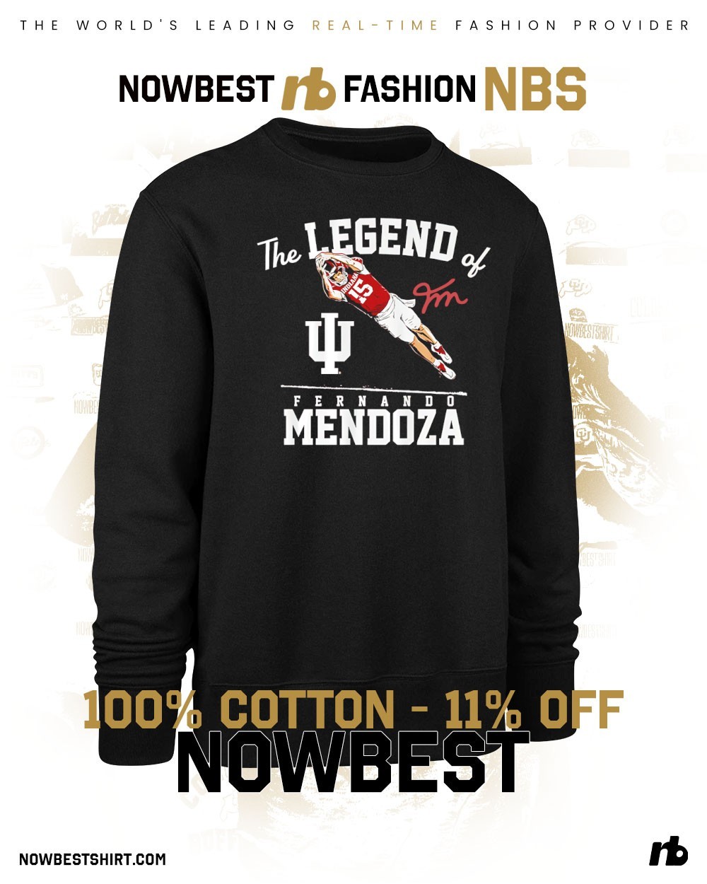 The Legend Of Fernando Mendoza Indiana Hoosiers autographed shirt ...